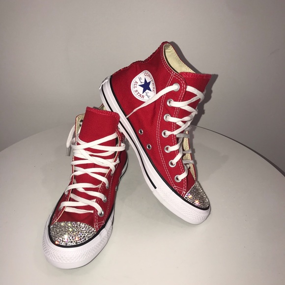 Converse | Shoes | Converse Chuck Taylors All Star Red Tennis Shoes ...